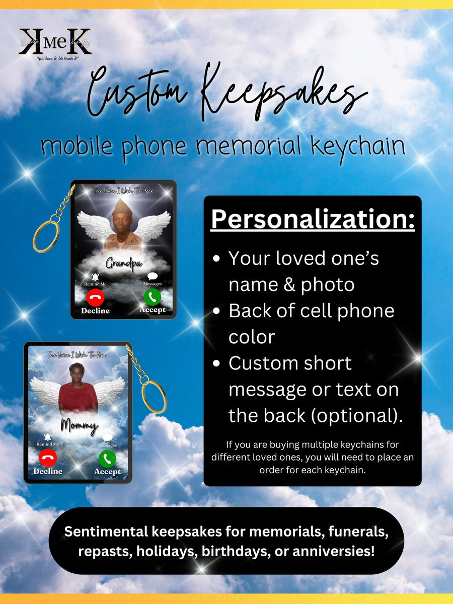 Personalized Memorial Keychain – Kreate Me Kraftz